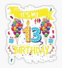 Happy 13th Birthday Stickers | Redbubble
