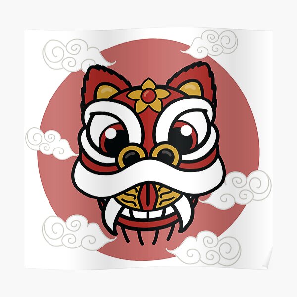 "Lion Dance " Poster by VoodooCheys | Redbubble