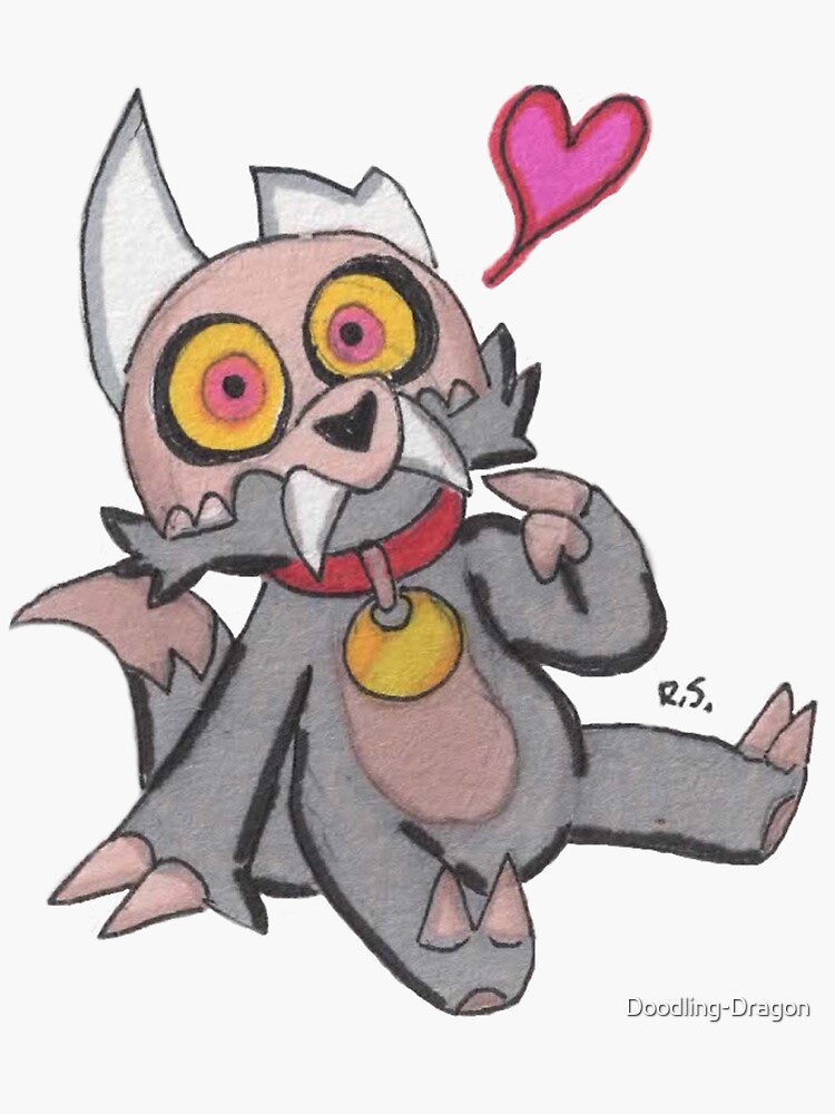 "The King of Cute" Sticker for Sale by Doodling-Dragon | Redbubble