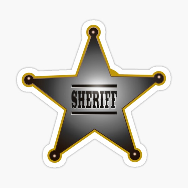 "SHERIFF BADGE" Sticker by ibljutiy | Redbubble