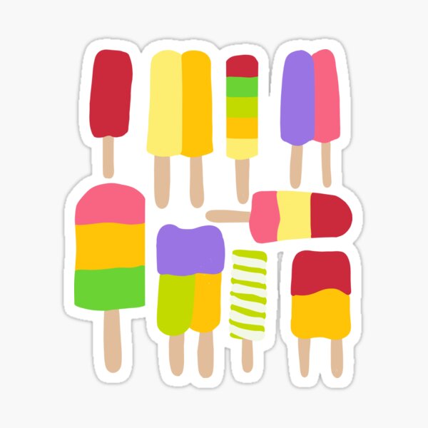 "Popsicles" Sticker for Sale by willowsbunnies | Redbubble