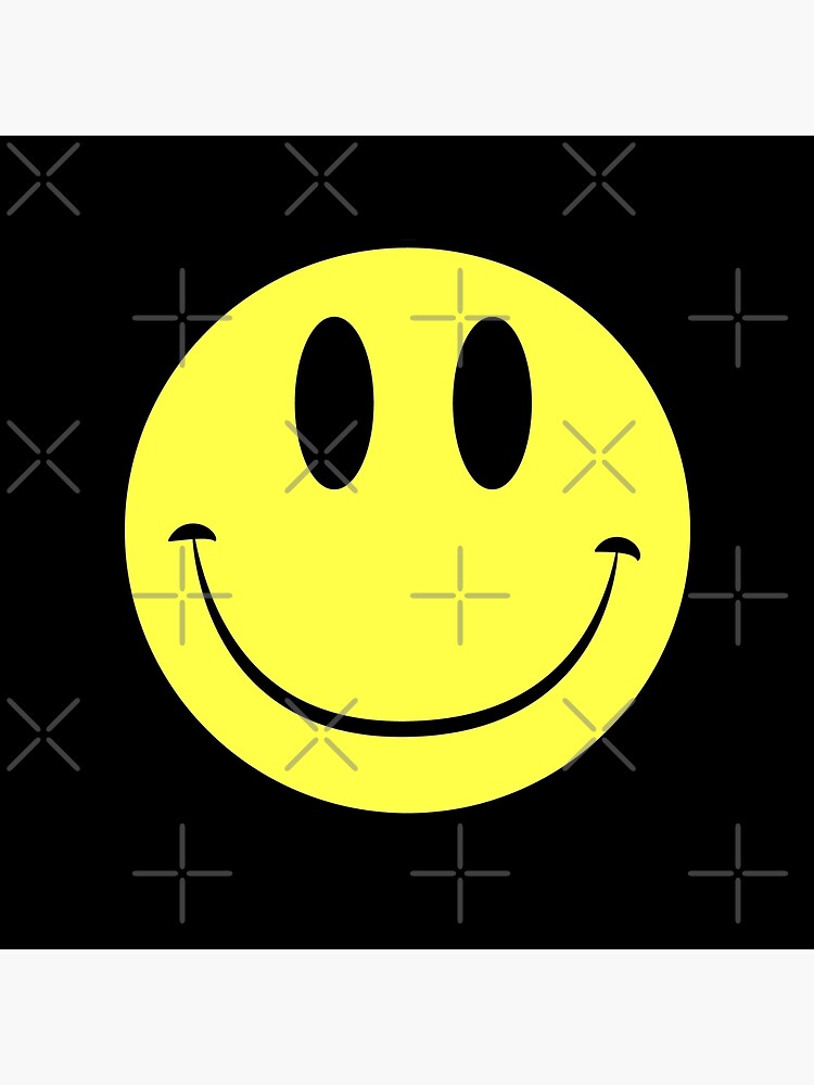"Classic Acid House Smiley Face Rave Culture" Throw Pillow by ...