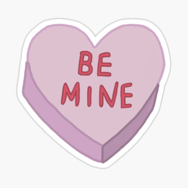 "Valentines candy hearts sticker" Sticker for Sale by Yellowdaisi ...