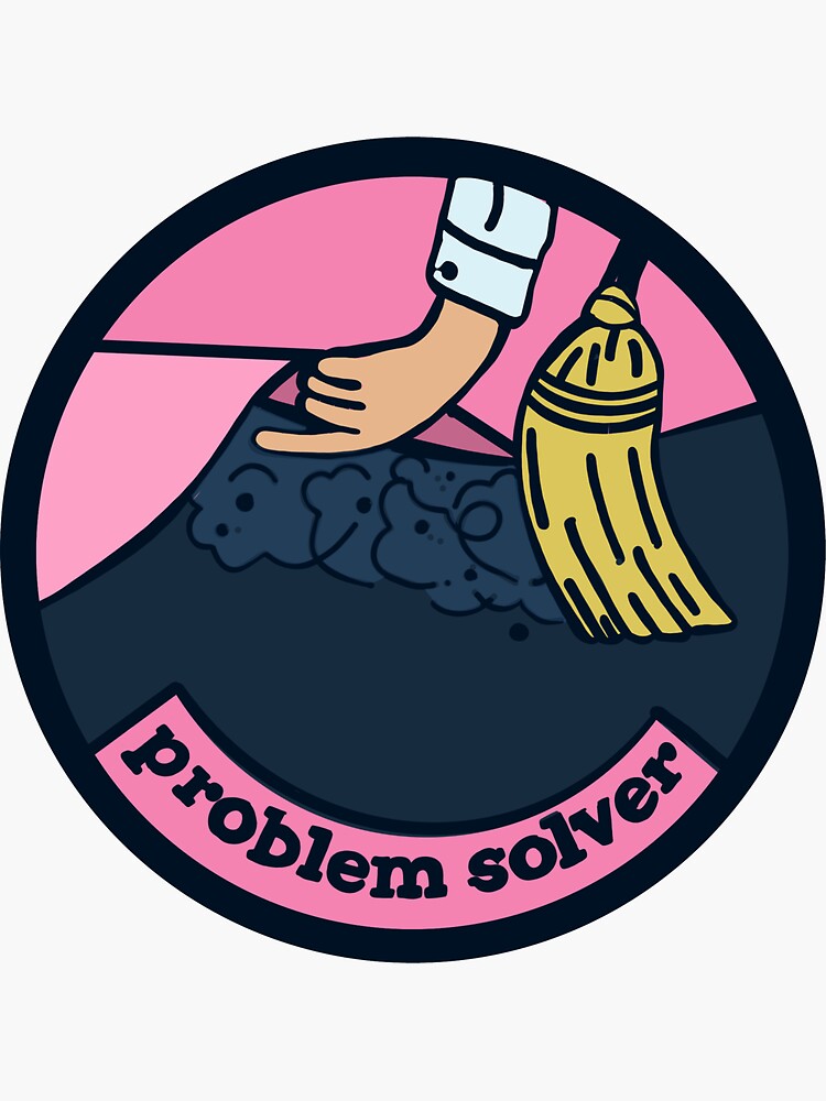 "Problem Solver" Sticker for Sale by Deelara | Redbubble