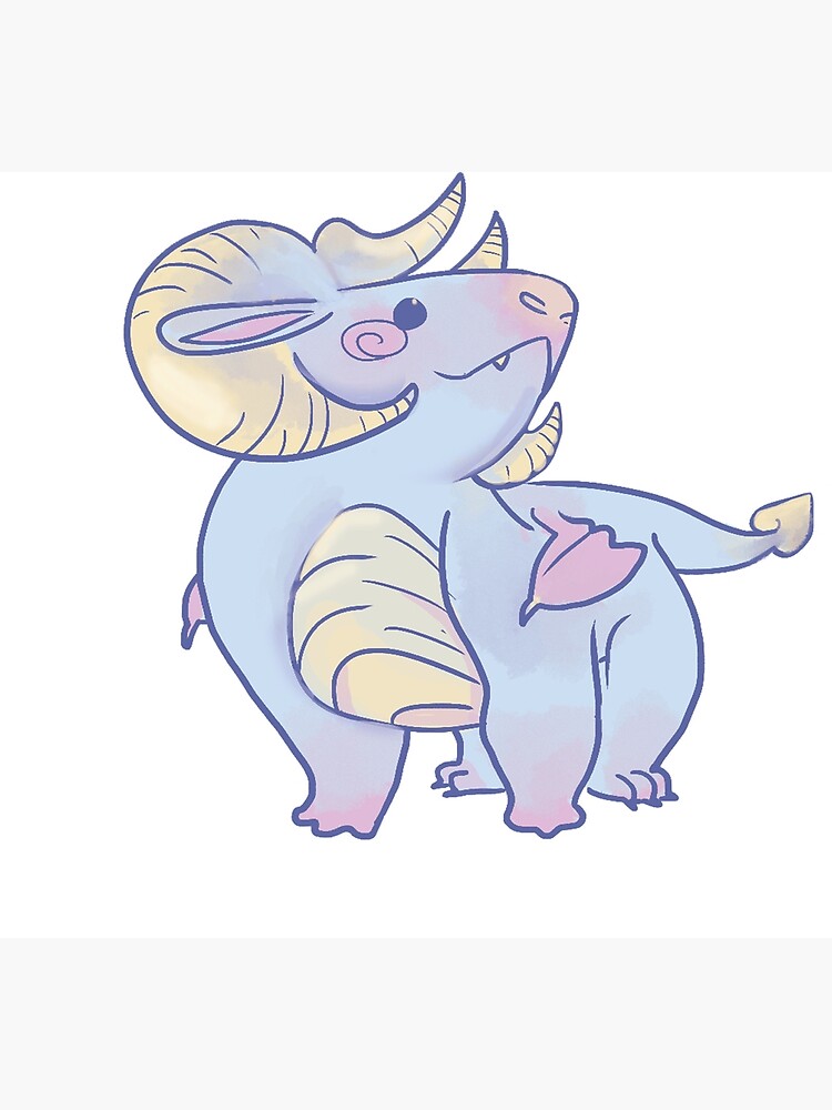 "Ram Doodle Dragon" Poster by RobainaDesigns | Redbubble
