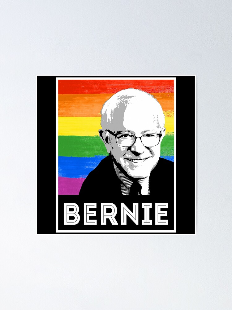 "Bernie Pride Poster" Poster by popdesigner | Redbubble