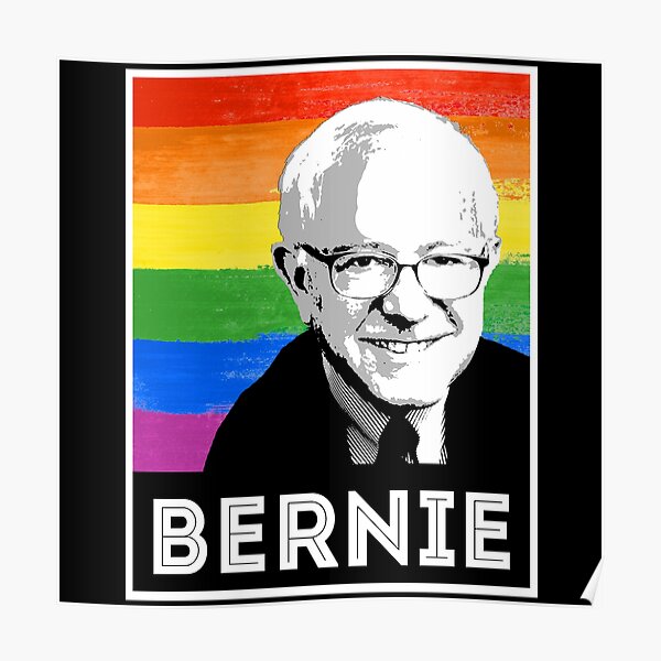 "Bernie Pride Poster" Poster by popdesigner | Redbubble