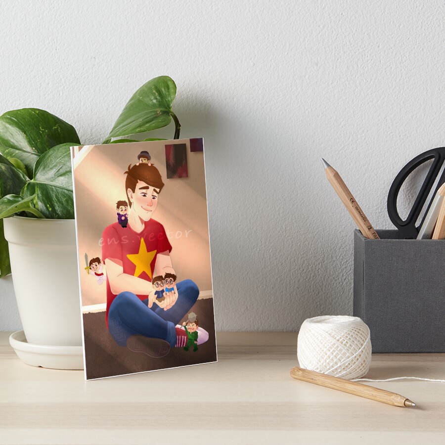 "Thomas Sanders and his Sanders Sides" Art Board Print for Sale by ...