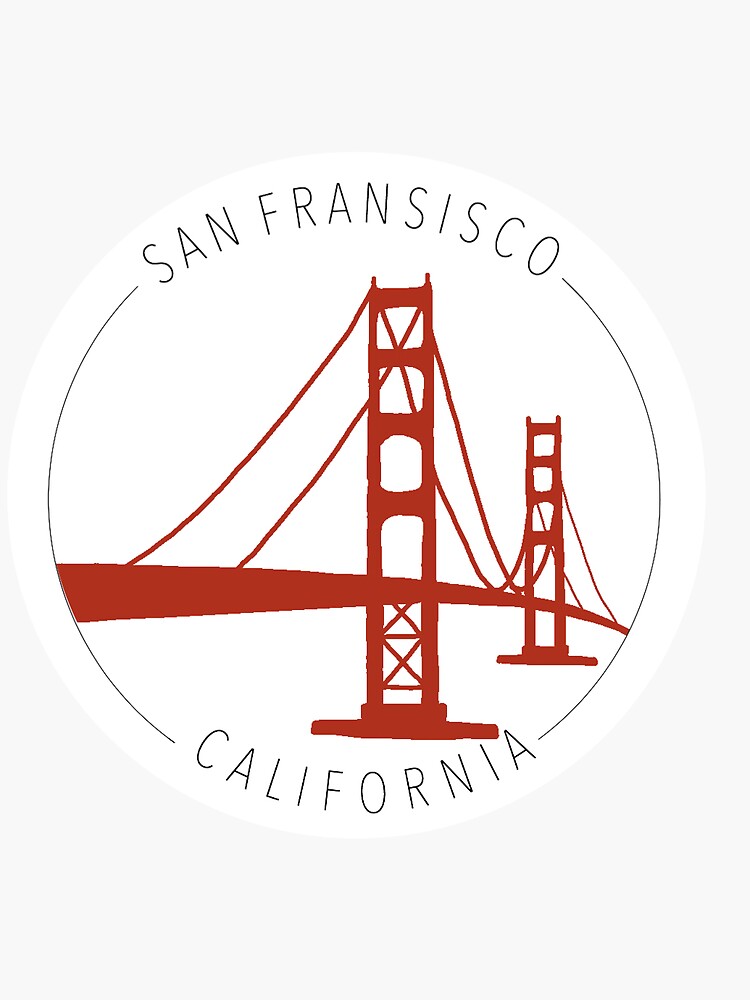"San Francisco sticker " Sticker by sydneykmoutier | Redbubble