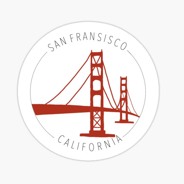 "San Francisco sticker " Sticker by sydneykmoutier | Redbubble