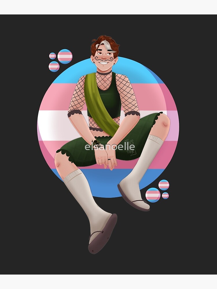 "Remus Sanders Trans Pride Icon" Poster for Sale by elsanoelle | Redbubble