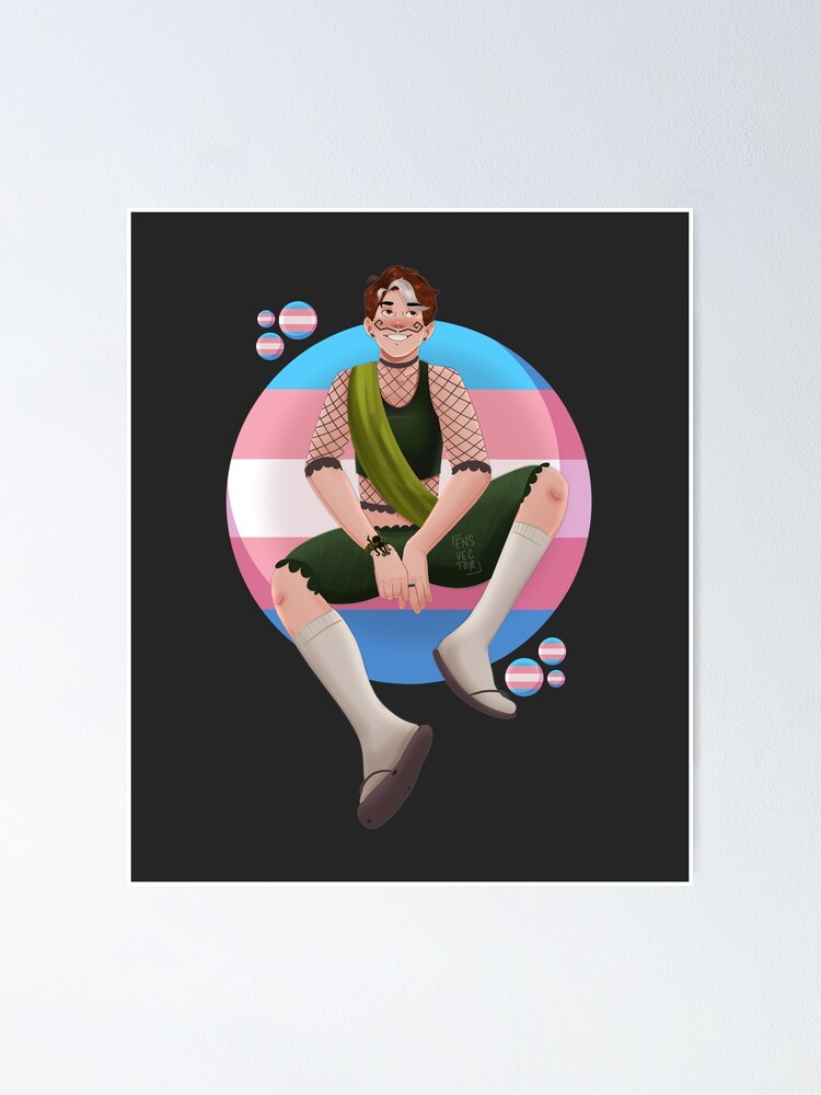 "Remus Sanders Trans Pride Icon" Poster for Sale by elsanoelle | Redbubble
