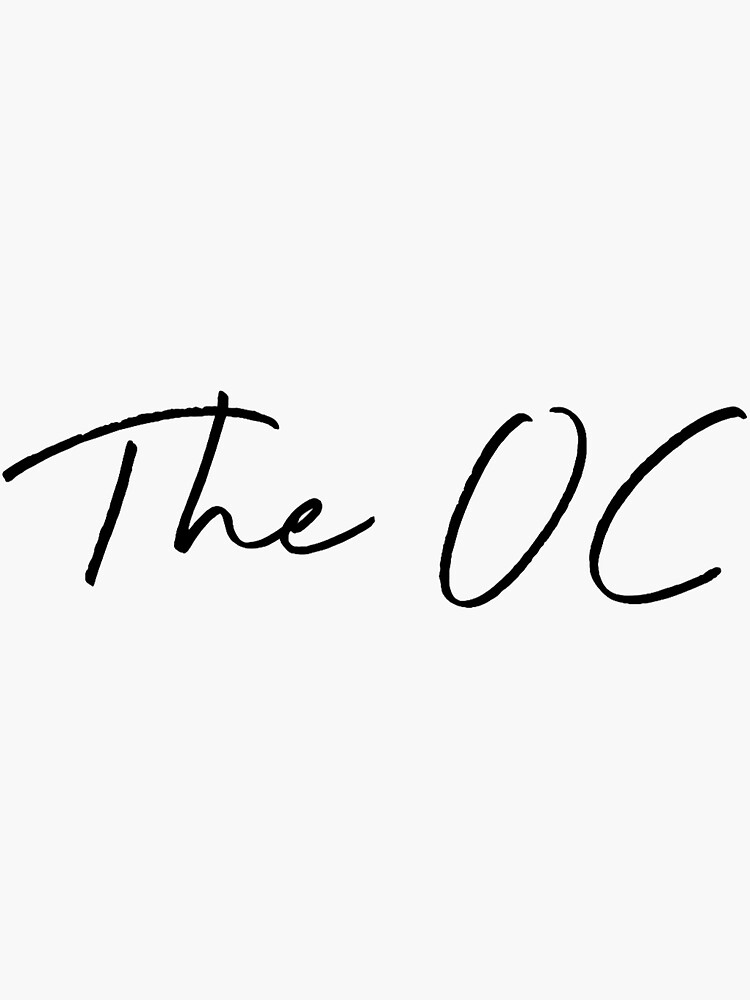 "The OC" Sticker for Sale by boldtypex | Redbubble