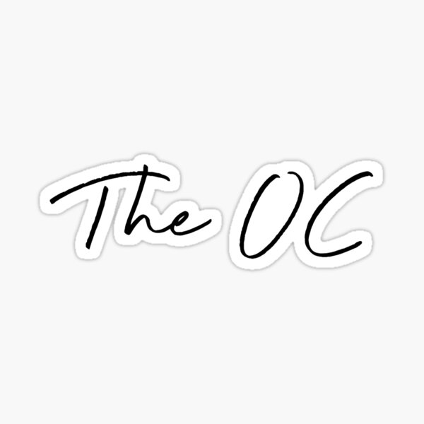 "The OC" Sticker for Sale by boldtypex | Redbubble