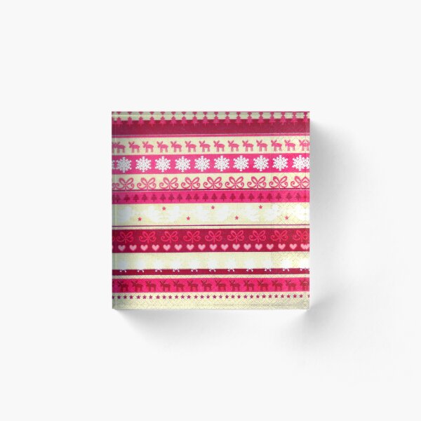 "LUTINE 1 Weihnachtsrotes weißes Tannenschneeflockenrengeschenk streift ...