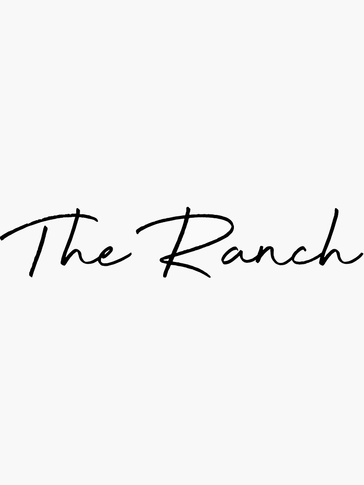 "The Ranch" Sticker for Sale by boldtypex | Redbubble