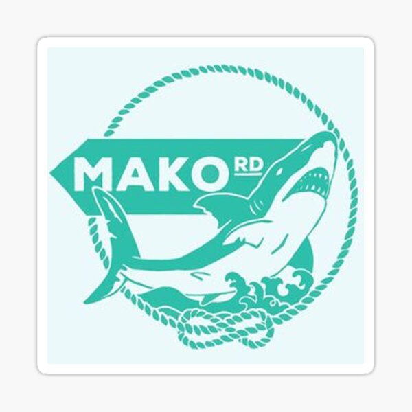 "mako road" Sticker by ella-cashman | Redbubble