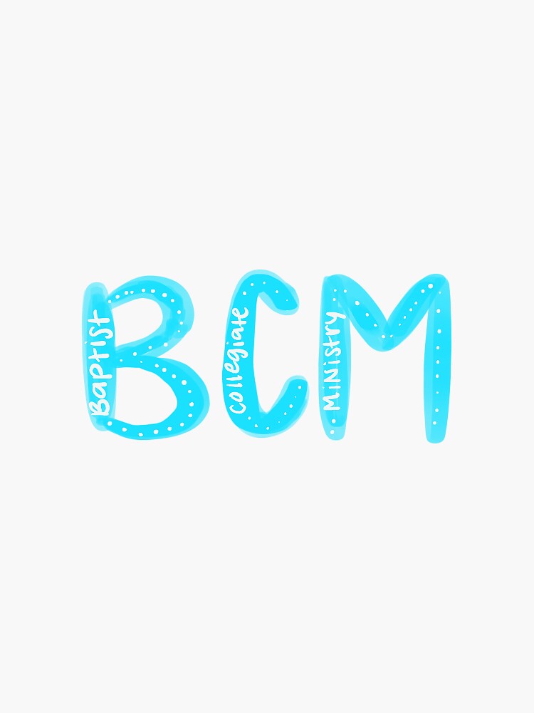 "Bcm" Sticker for Sale by harveyec | Redbubble