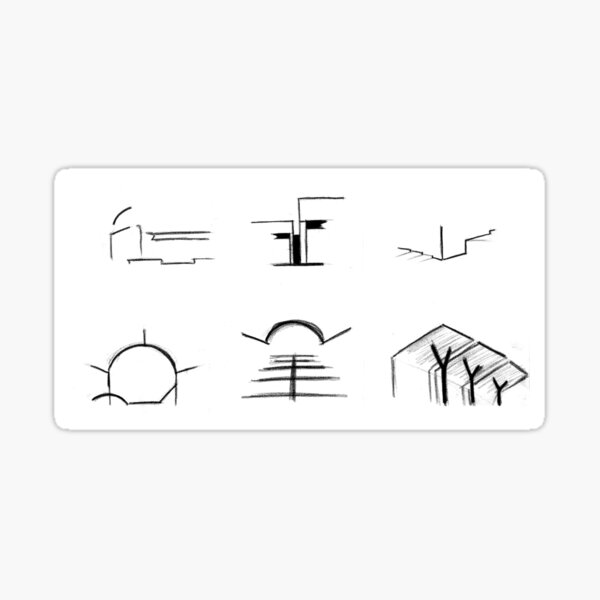 "STRUCTURE" Sticker for Sale by katamaridesign | Redbubble