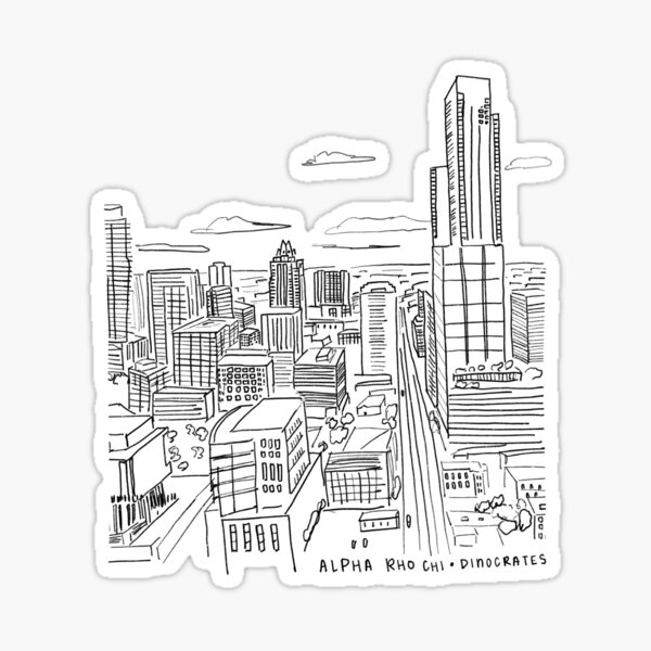 "Alpha Rho Chi Design Dinocrates Chapter (Austin City Skyline for Light ...