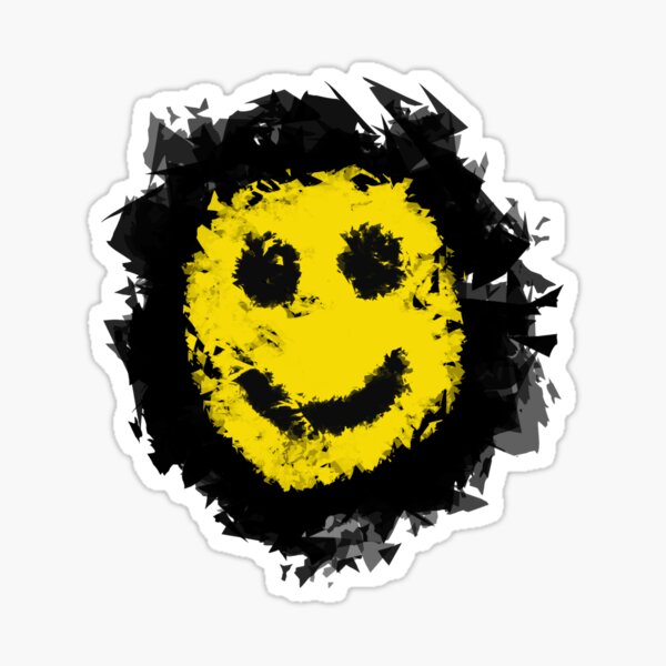 "Creepy Smiley Face " Sticker for Sale by whoahhitsjuan | Redbubble