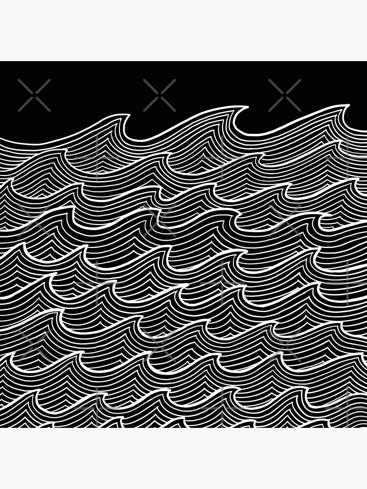"Inverted Waves pattern " Art Print by DesignTreasure | Redbubble