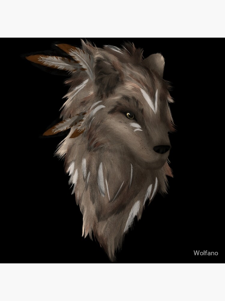 Lámina fotográfica «El lobo aborigen (versión original en color)» de ...