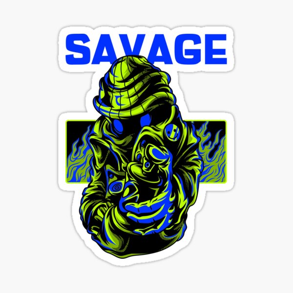 "Savage" Sticker for Sale by gnoskills | Redbubble