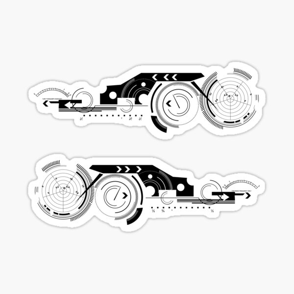 "Cyborg Circuitry (72)" Sticker by 3D-Warrior | Redbubble