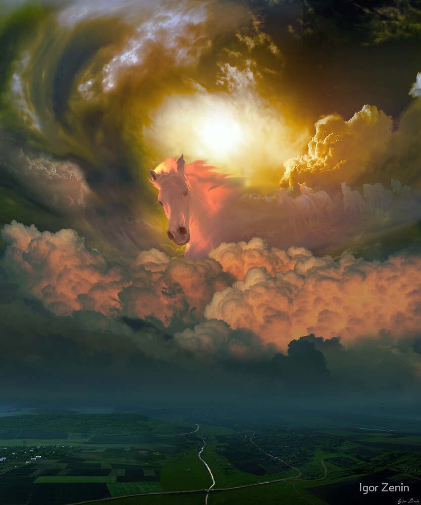 "Sky Horse" by Igor Zenin | Redbubble