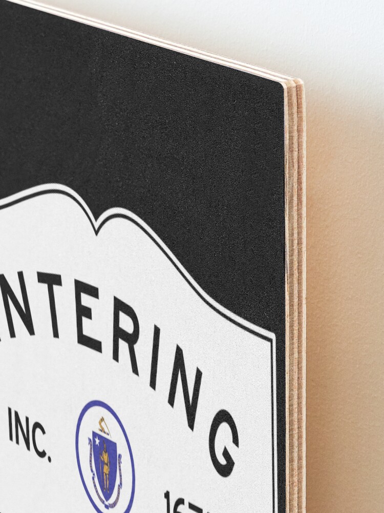 "Entering Edgartown - Commonwealth of Massachusetts Road Sign - Martha ...