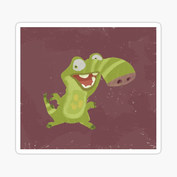 "Crikey The Cute Crocodile Monster" Sticker for Sale by registahstudio ...