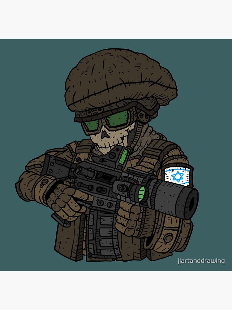 "israeli special forces. IDF, military of israel. soldier. " Art Print ...