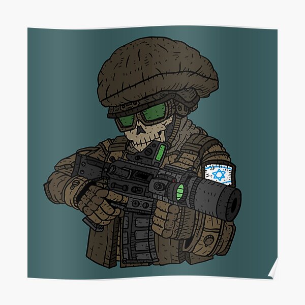 "israeli special forces. IDF, military of israel. soldier. " Poster for ...