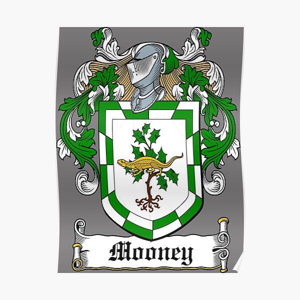 "Mooney (Meath) " Poster for Sale by HaroldHeraldry | Redbubble