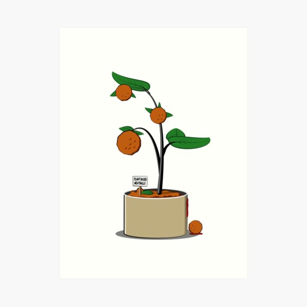 "Plant Based Meatball Tree" Art Print for Sale by TheFlying6 | Redbubble