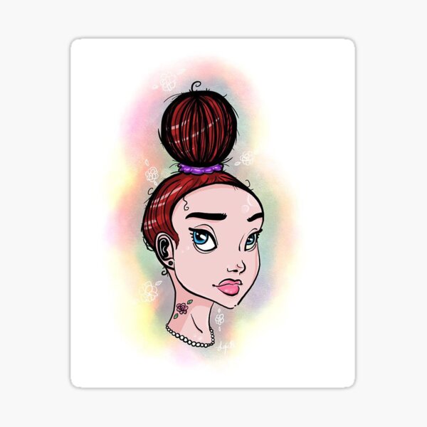 Rebel Girl Sticker By Eixelking Redbubble