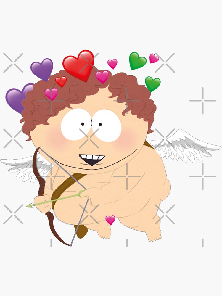 "Cartman cupid" Sticker for Sale by Sebinho | Redbubble