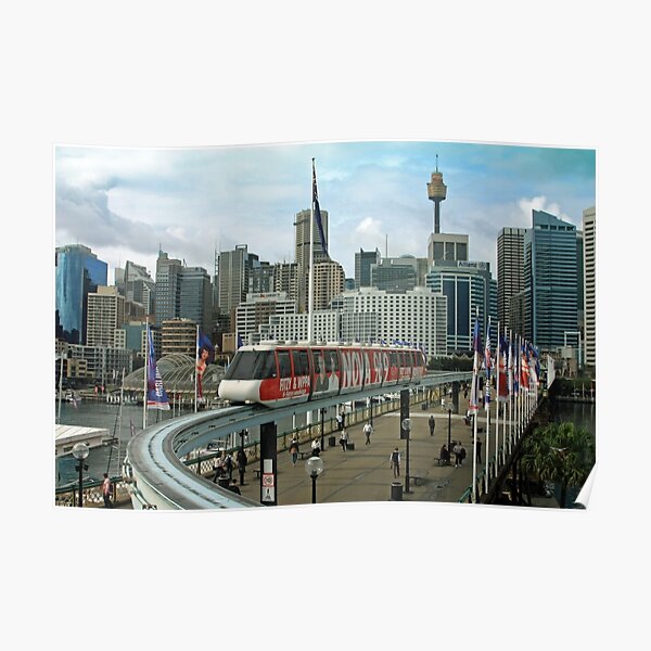 "Sydney Monorail" Poster by buildings | Redbubble
