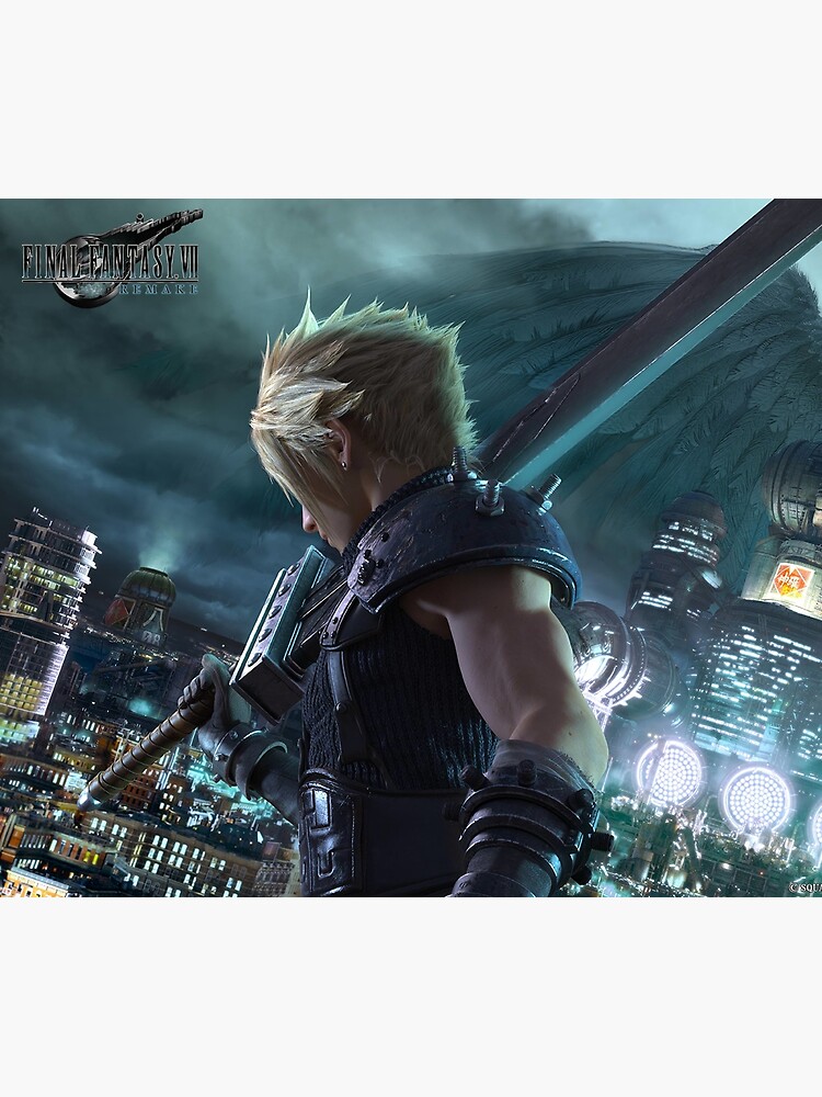 "Cloud Final Fantasy VII remake" Poster by AlexTrpmn | Redbubble
