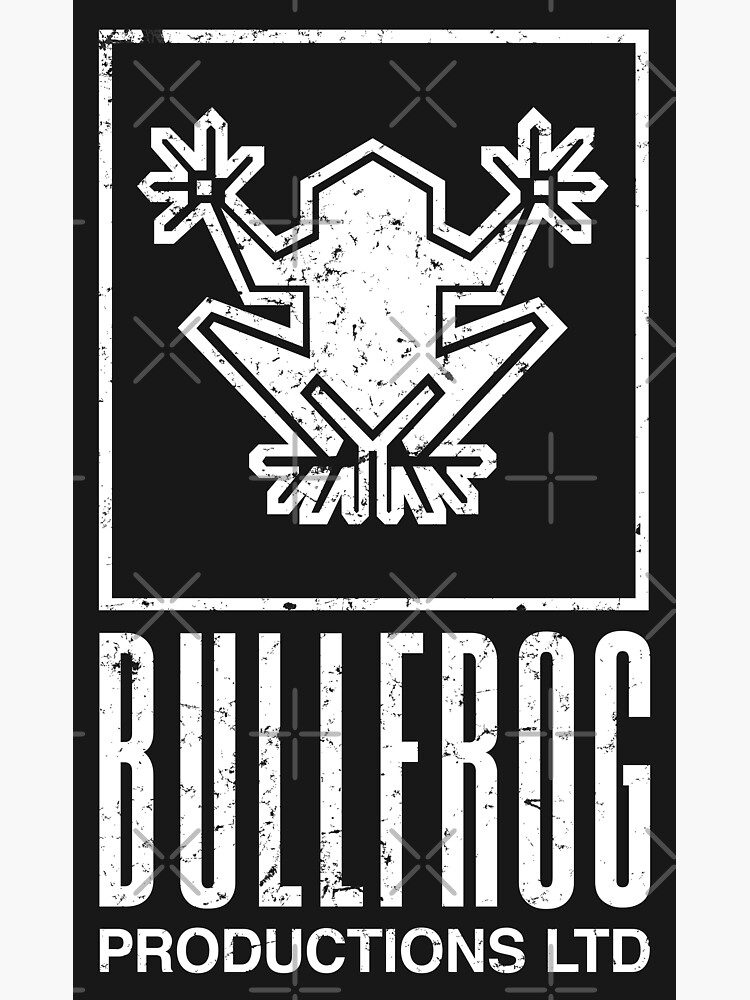 "BULLFROG vintage white logo" Art Print for Sale by FbsArts | Redbubble