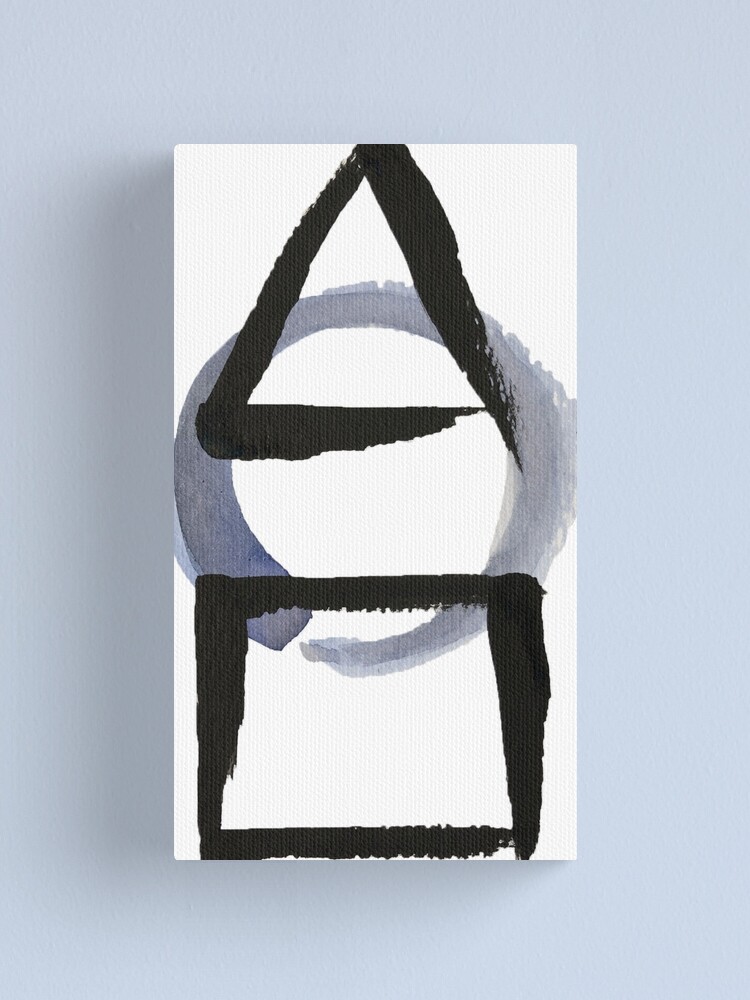 "Triangle Circle Square Calligraphy Enso" Canvas Print for Sale by ...