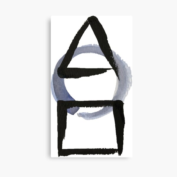 "Triangle Circle Square Calligraphy Enso" Canvas Print for Sale by ...