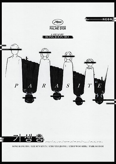 "PARASITE poster // Bong Joon Ho, South Korean film 2019" Poster by ...