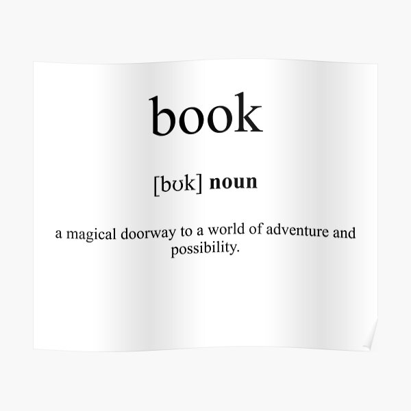 "Book Definition | Dictionary Collection" Poster for Sale by ...