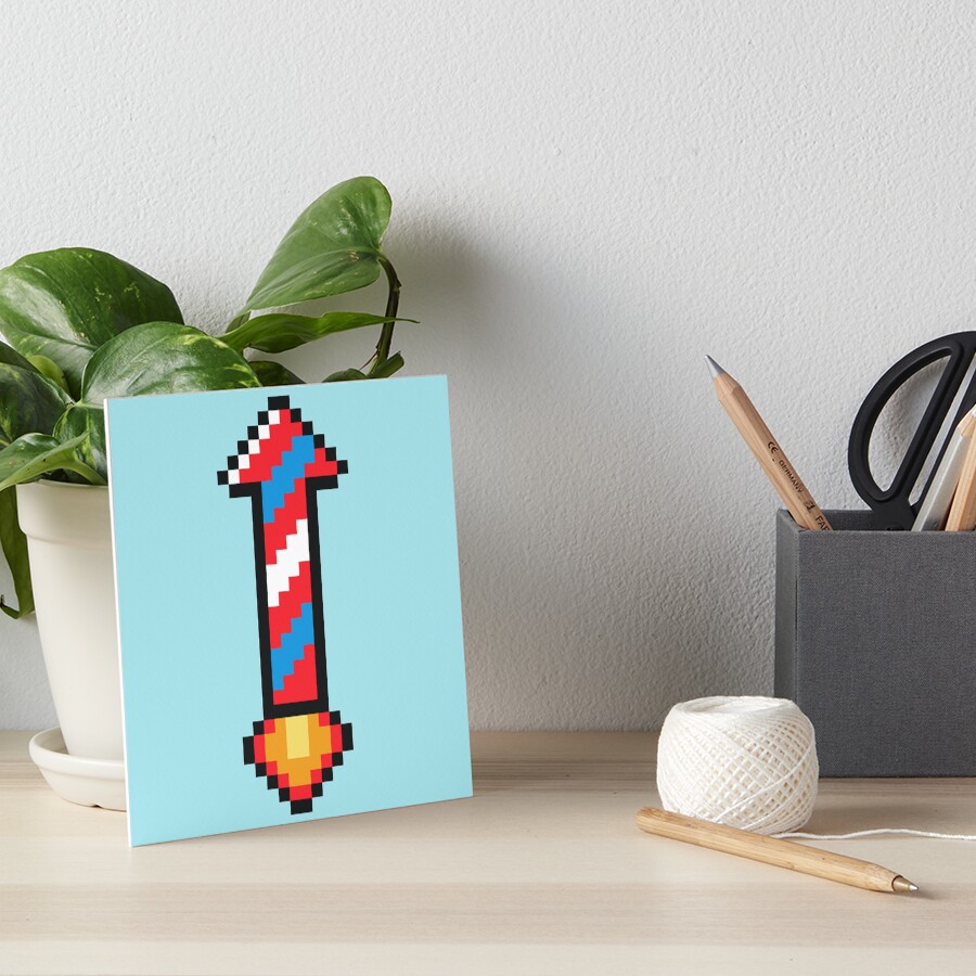 "8 Bit 4th of July Firework Pixel Art" Art Board Print by 8bitpixelart ...