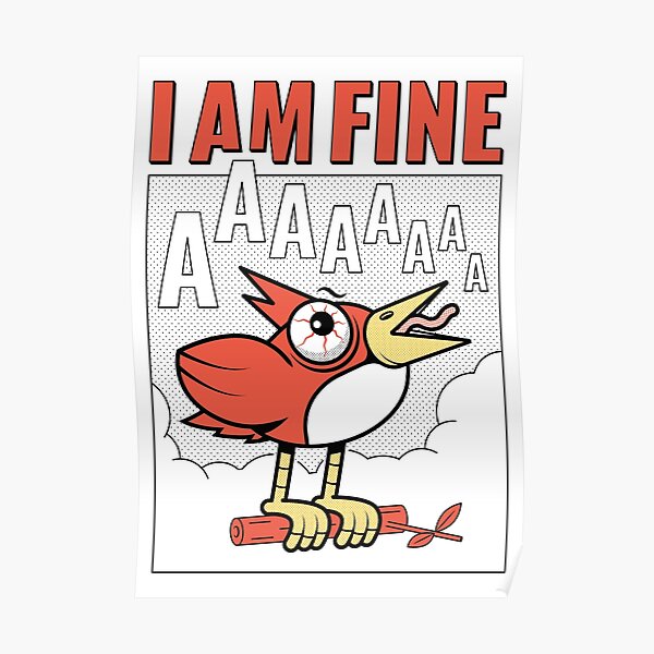 Screaming Bird Posters | Redbubble
