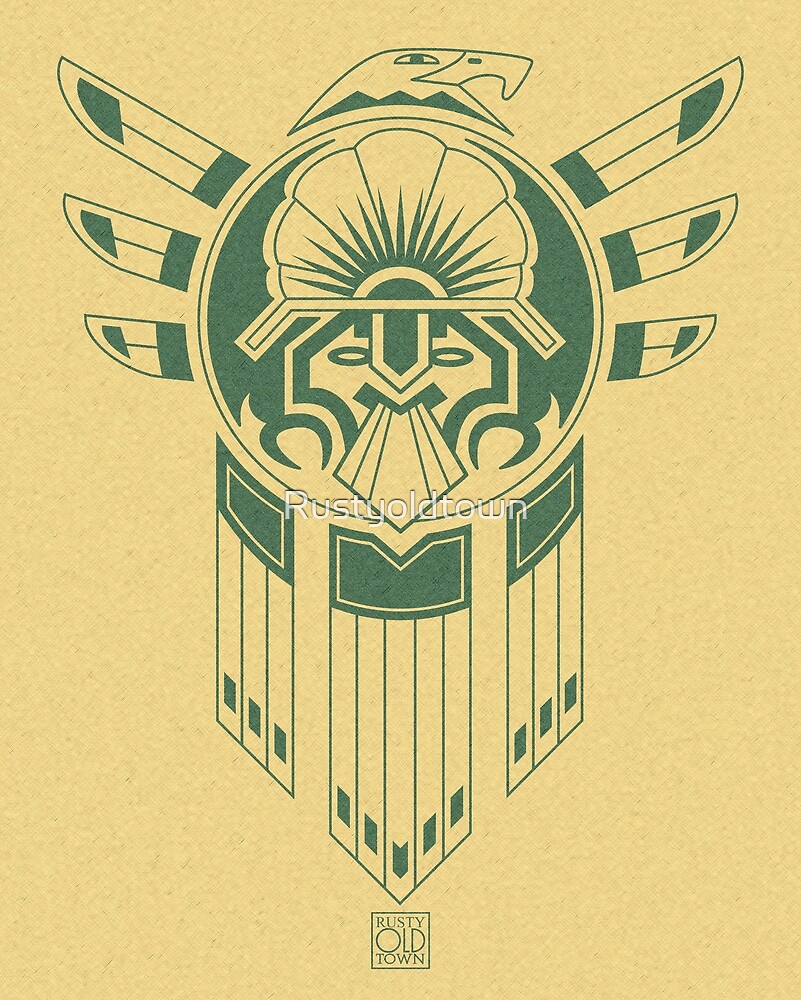 "Inca Bird Tattoo" by Rustyoldtown | Redbubble