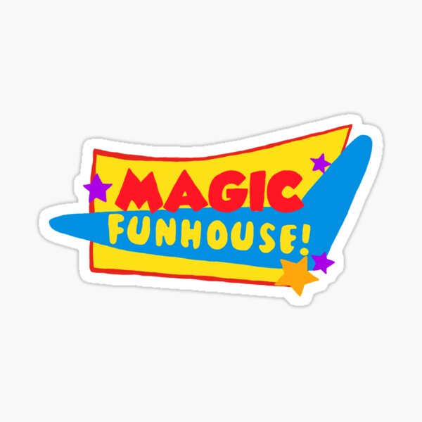 "Magic funhouse!" Sticker for Sale by WhatWasSeen | Redbubble