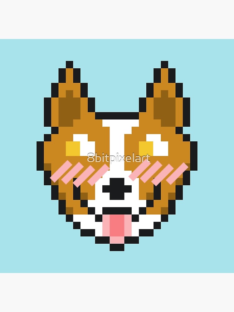 "Blushing 8 Bit Corgi Pixel Art" Poster for Sale by 8bitpixelart ...
